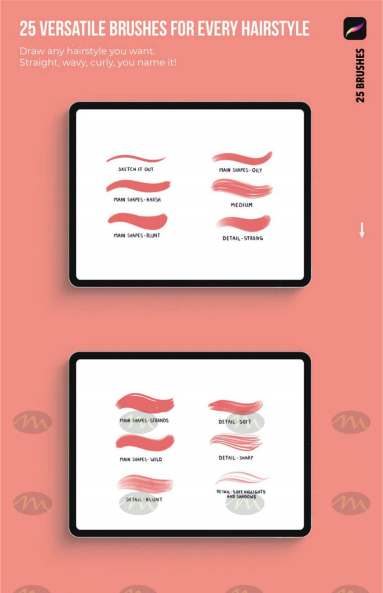Free download 12 procreate marker brushes to download - Procreate brushes