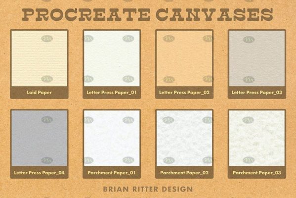 Download Procreate paper brush and canvas templates - Procreate brushes