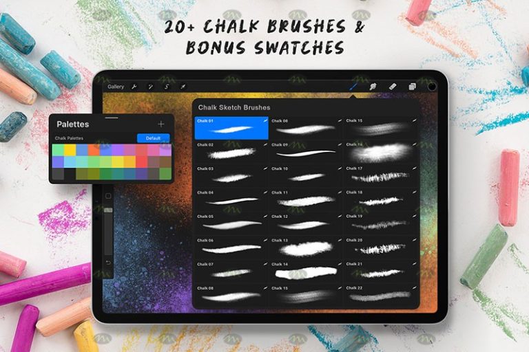 Free download Procreate Chalk Paint Brushes - Procreate brushes