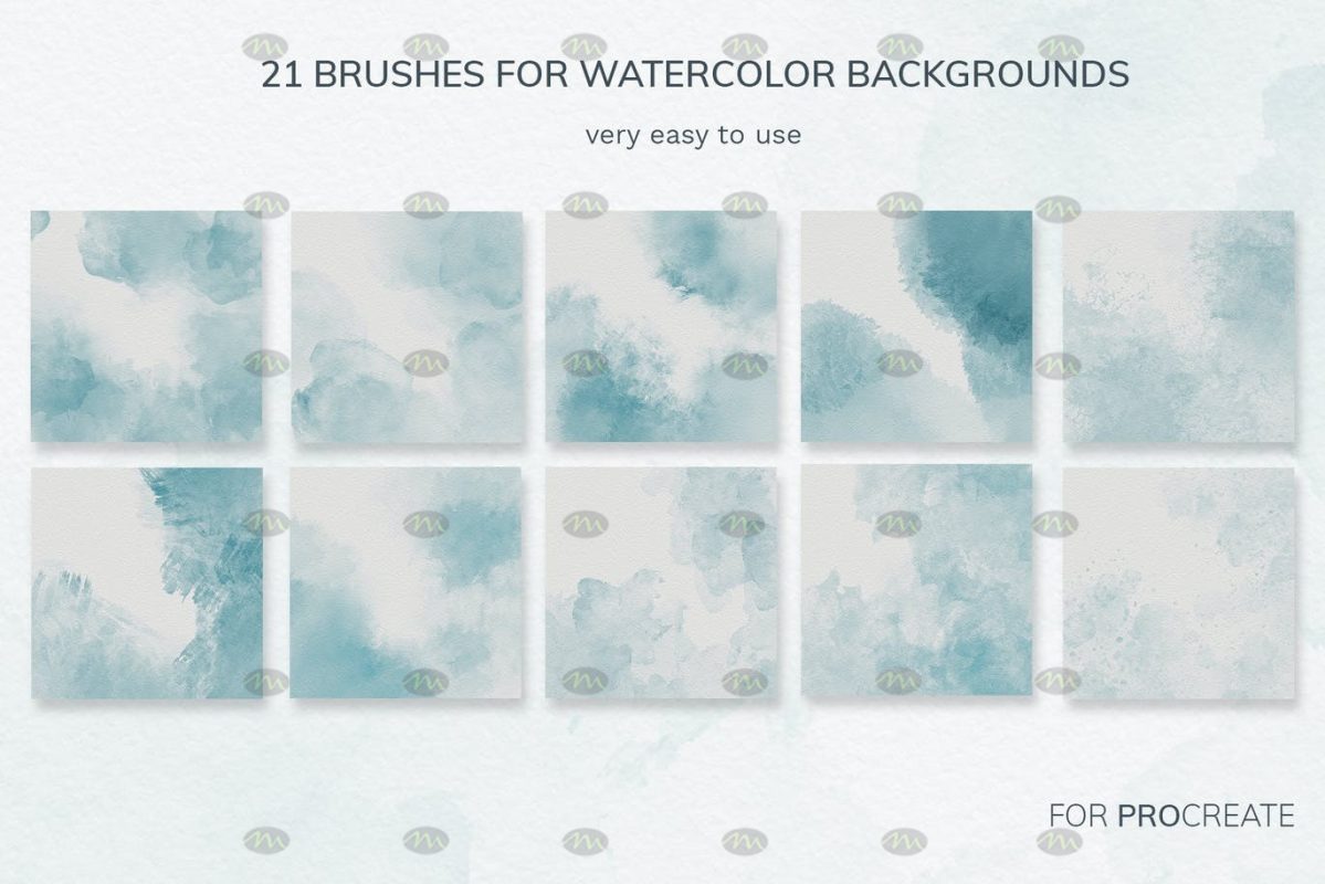 Free download Procreate watercolor brushes with super realistic natural ...