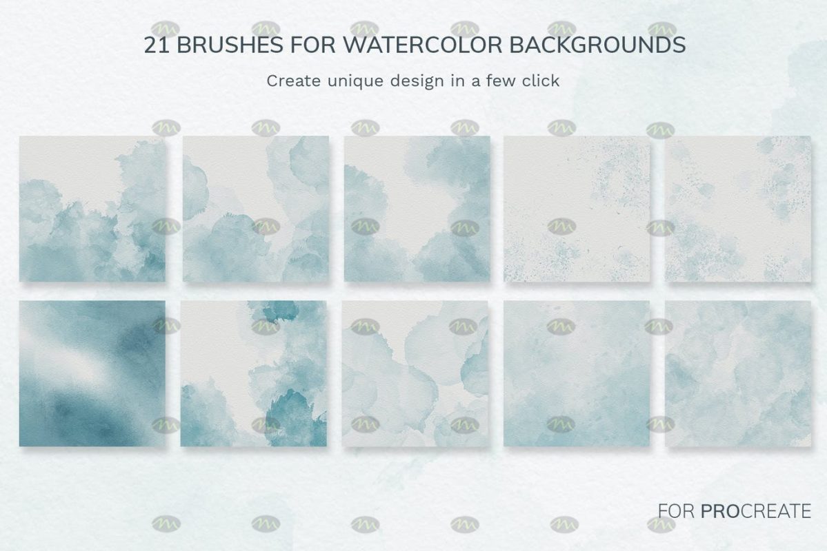 Free download Procreate watercolor brushes with super realistic natural ...
