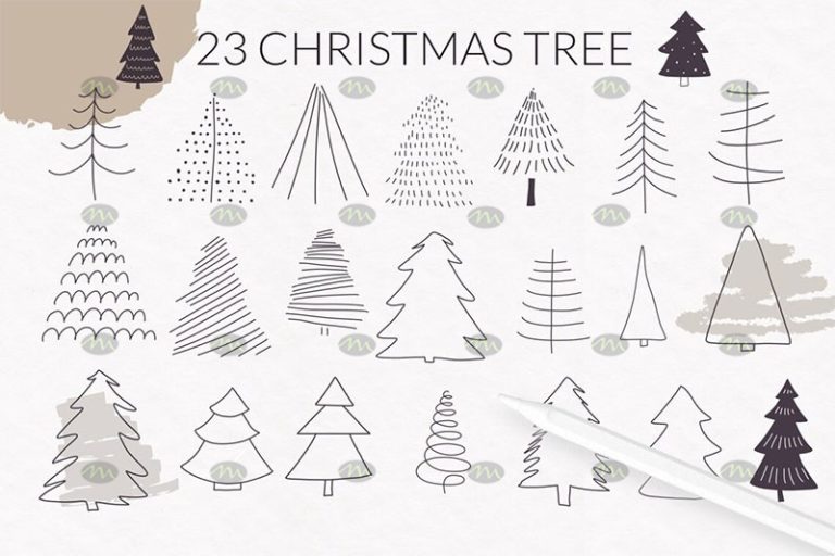 Free download Procreate Christmas Tree Brushes Set - Procreate brushes