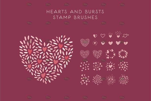 Free download Valentine's Day Theme Procreate Brushes Set - Procreate ...