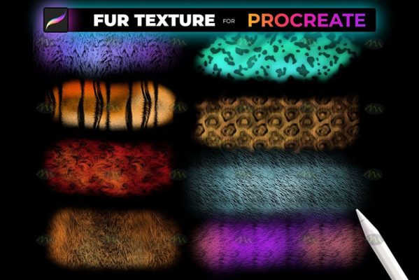 Free download 55 animal fur texture Procreate brushes - Procreate brushes
