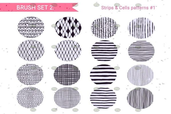 Free download Procreate hand-drawn pattern brushes - Procreate brushes
