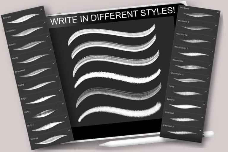 20 Creative Poster Typography Procreate Brushes Free download ...