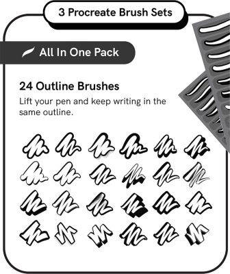 Procreate Creative Contour Line Brush Free download - Procreate brushes