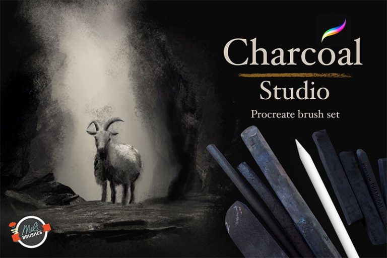 Procreate charcoal drawing Free download - Procreate brushes