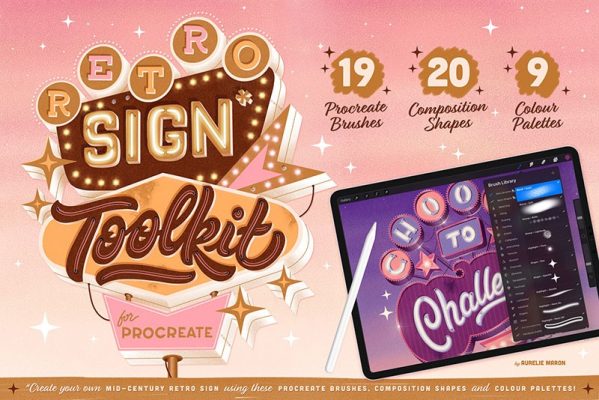Procreate Vintage Logo Brushes Set Free download - Procreate brushes