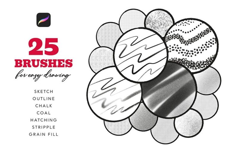 25 Sketching Procreate Brushes Free download - Procreate brushes