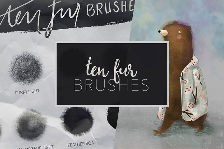 Cartoon Animal Fur Procreate Brushes Free download - Procreate brushes