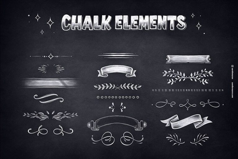 Chalkboard Chalk Art Procreate Brushes download - Procreate brushes