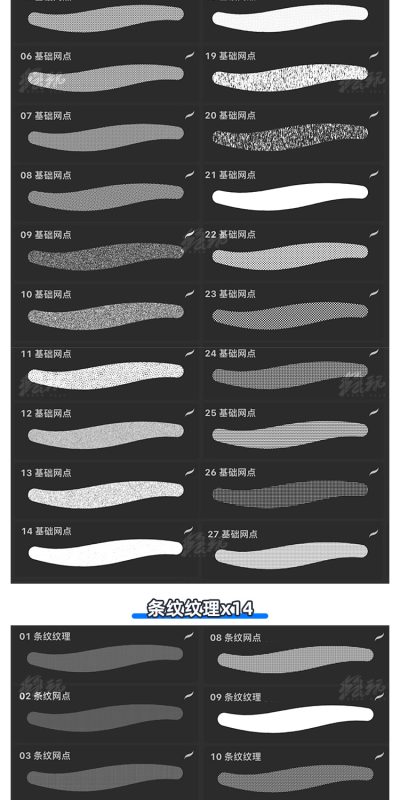 Manga Set procreate brushes Japanese black and white dots dialogues ...