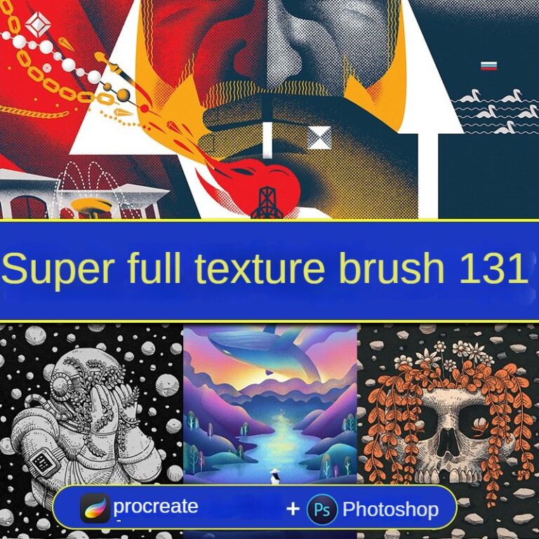 Procreate Noise Brush Photoshop Texture Brush Texture Mesh Vintage Aged ...