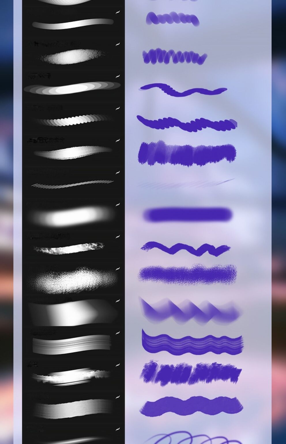 procreate brushes outlining coloring lack of water brushes thick paint ...