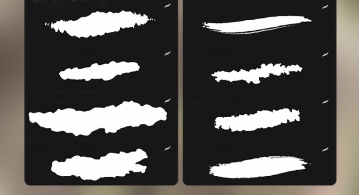 procreate Chinese painting brushes ancient style ink brush calligraphy ...