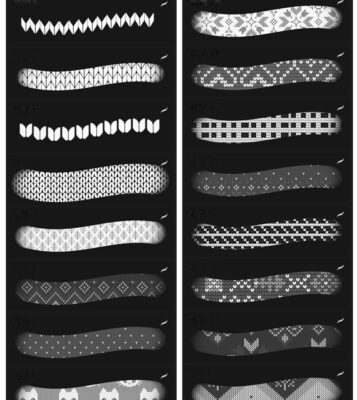 procreate brushes sweater texture brushes wool knit illustration ...