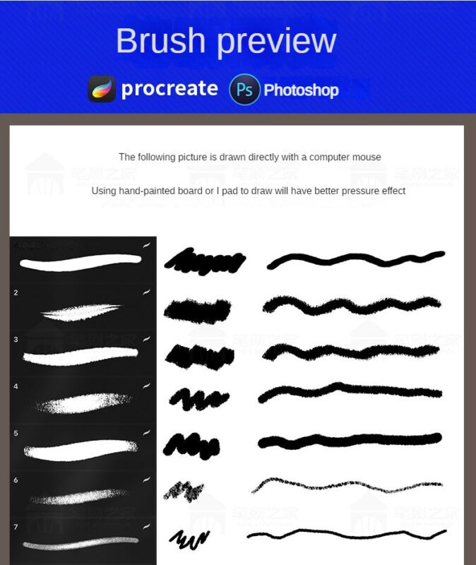Charcoal procreate brushes Photoshop brushes dry oil dry brushes ...
