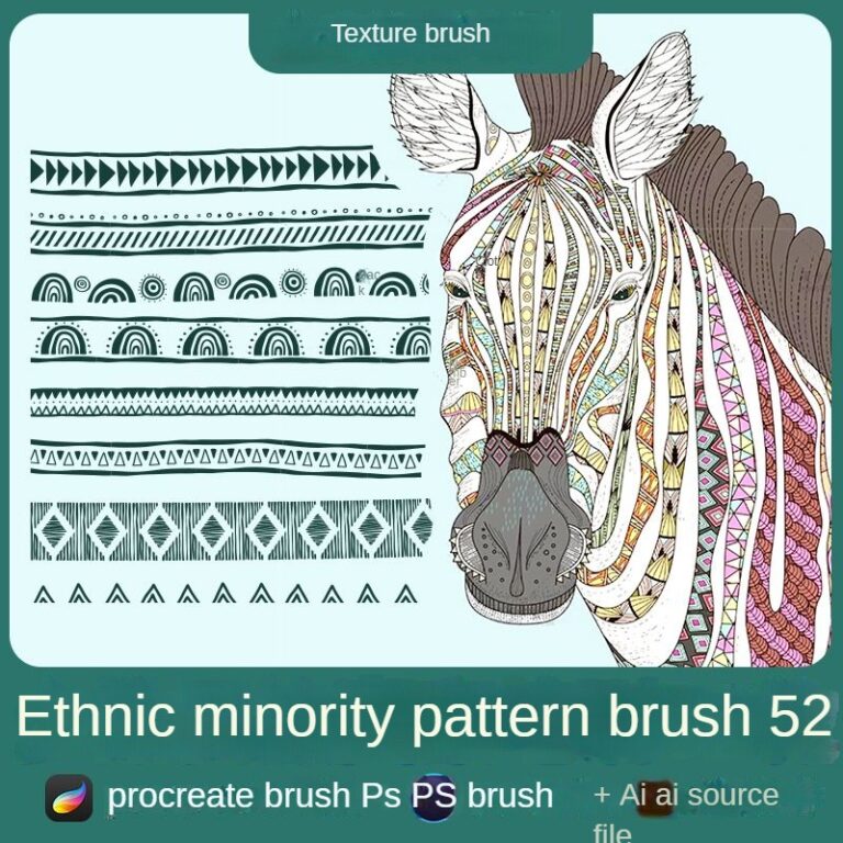 procreate brushes african tribal minority pattern texture background ...