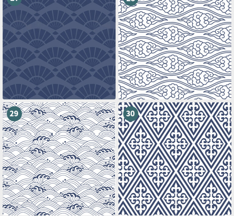 procreate brushes chinese style underline pattern pattern japanese ...
