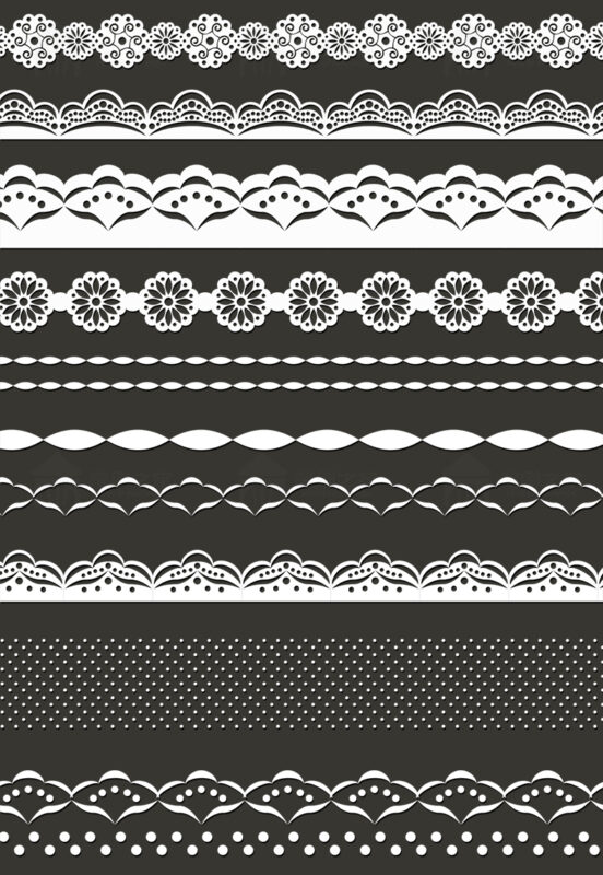 Lace procreate brushes Photoshop openwork lace floral fabric wedding ...