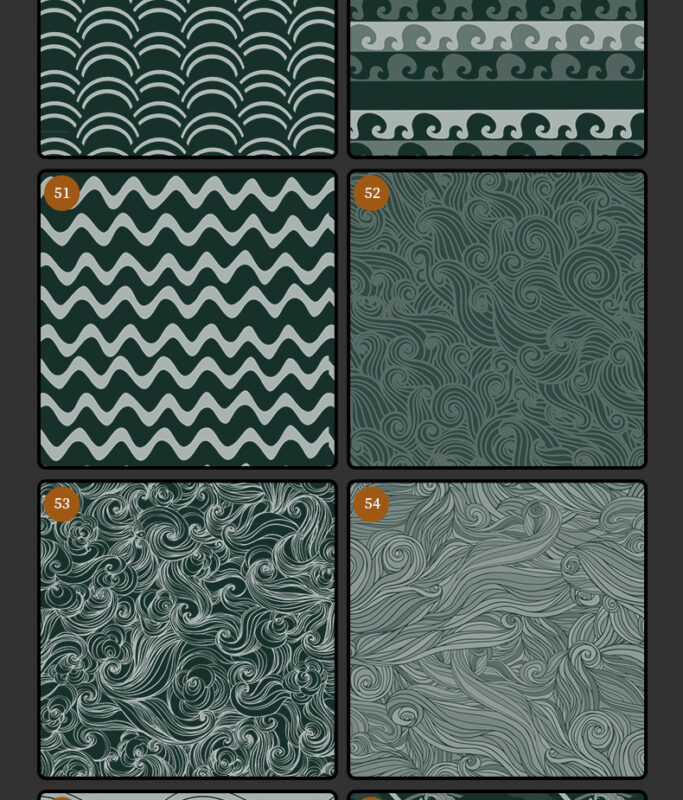 Procreate Brushes Ancient Style Wave Pattern Chinese Wave Line Texture