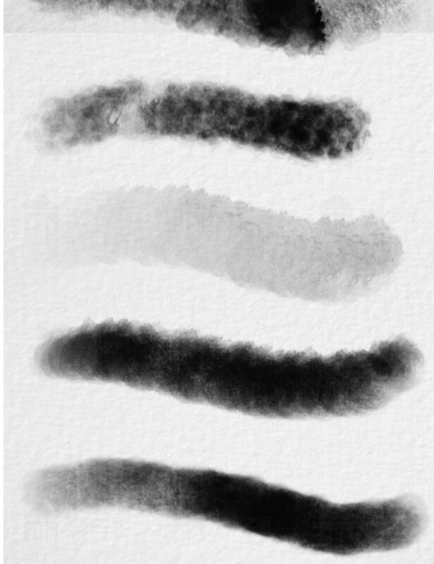 Procreate brushes ancient style ink Chinese style ipad hand-painted ...