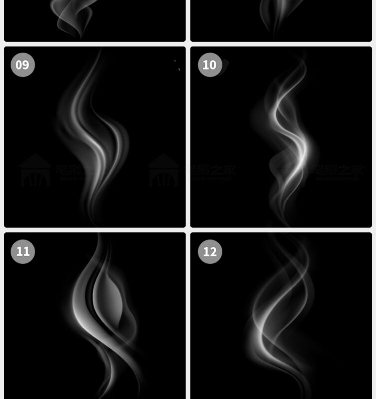 procreate brushes smoky photoshop smoking cooking smoke vapor clouds ...